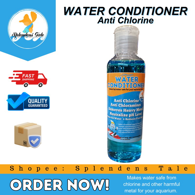 Water Conditioner (100ml) Anti Chlorine & Chloramines Tap Water ...