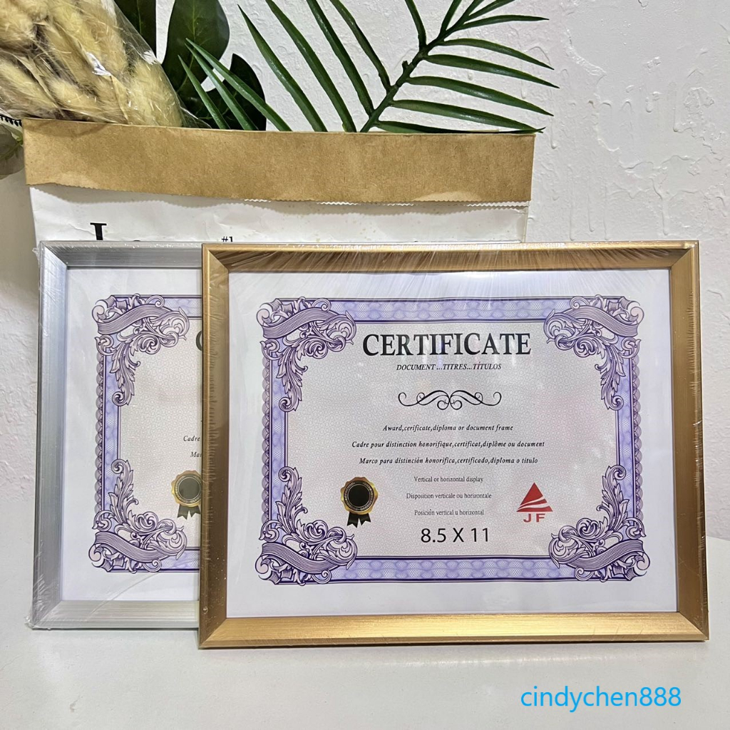 cindychen2 A4/8.5x11/8X12 PVC CERTIFICATE FRAME Photo frame /picture ...