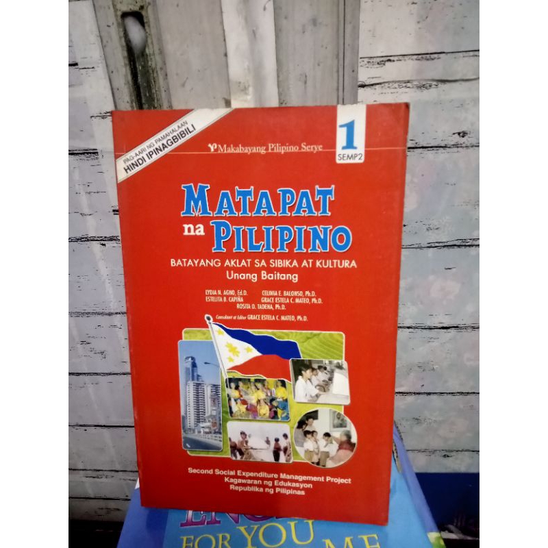 MATAPAT NA PILIPINO GRADE 1(BOOK SALE) | Shopee Philippines
