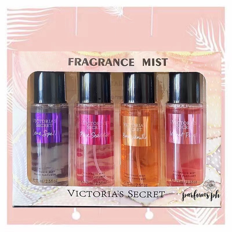 VICTORIA’S SECRET Perfume Fragrance Mist Pabango Set 4in1 75mL*4 With ...