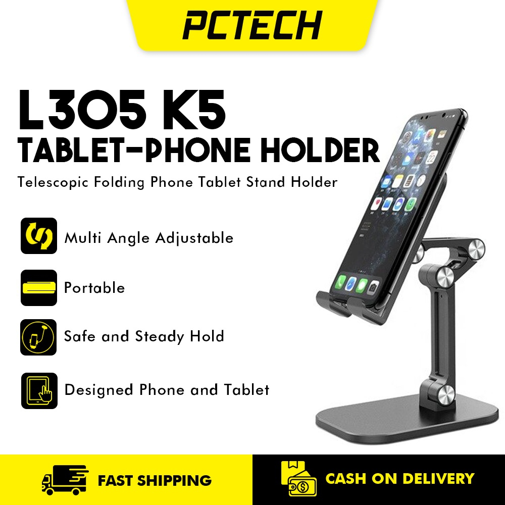 Popcorn L305 K3 K5 Telescopic Folding Smart Phone Tablet Stand ...