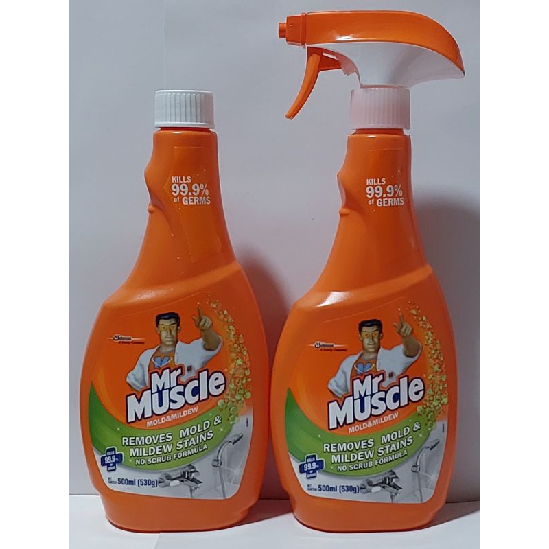 Mr. Muscle Mold and Mildew Spray 500ml w/ Refill 500ml | Shopee Philippines