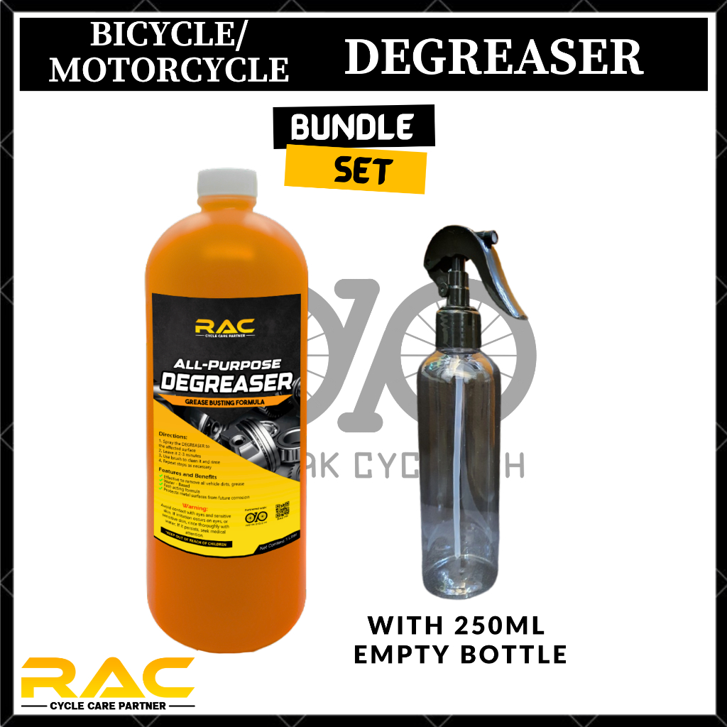 RAC Bike/Motorcycle 1Liter All Purpose Degreaser with Empty Trigger ...
