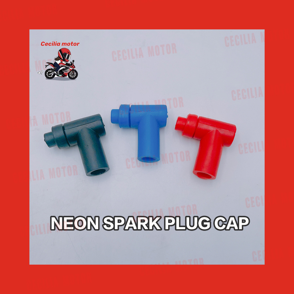 MOTORCYCLE PARTS NEON SPARK PLUG CAP | Shopee Philippines