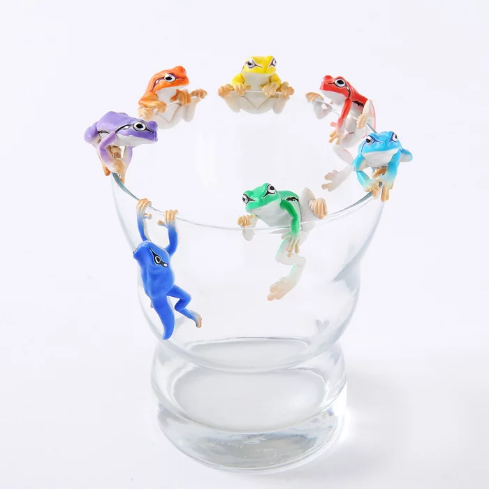 Kitan Club Putitto Series Japanese Rainbow Tree Frog Cup Clingers ...