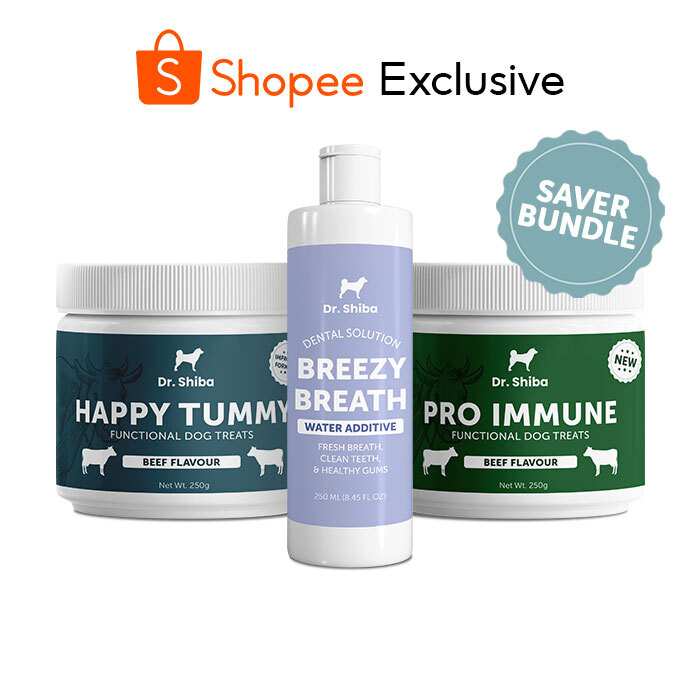 Dr Shiba Pro Immune, Happy Tummy, and New Breezy Breath Bundle, A ...