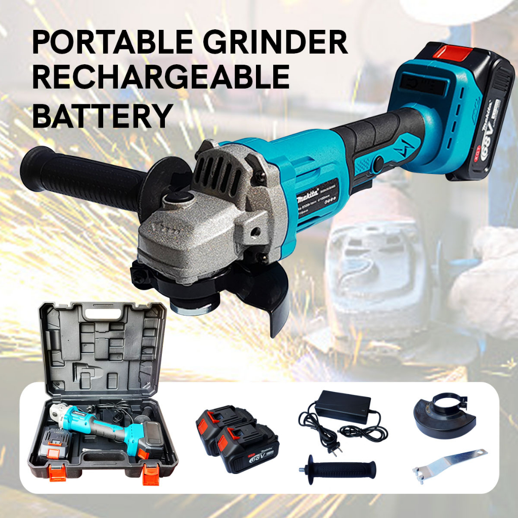 Makita Portable Cordless Angle Grinder Cutting Rechargeable Battery ...