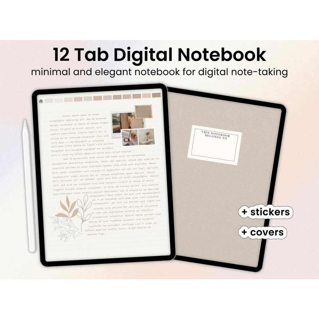 Digital Notebook Goodnotes | Notebook with Tabs | Goodnotes Digital ...