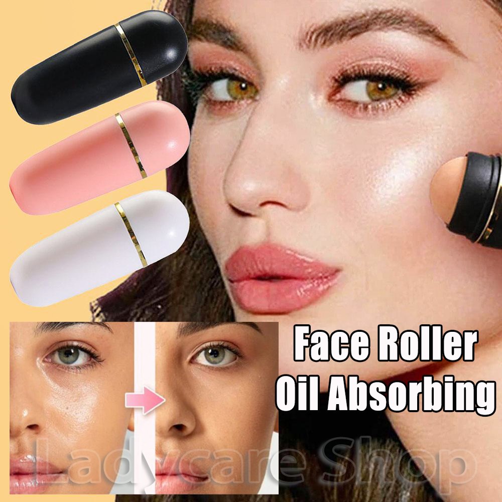 Facial Oil Absorbing Roller Stick Natural Volcanic Oil Control Rolling ...