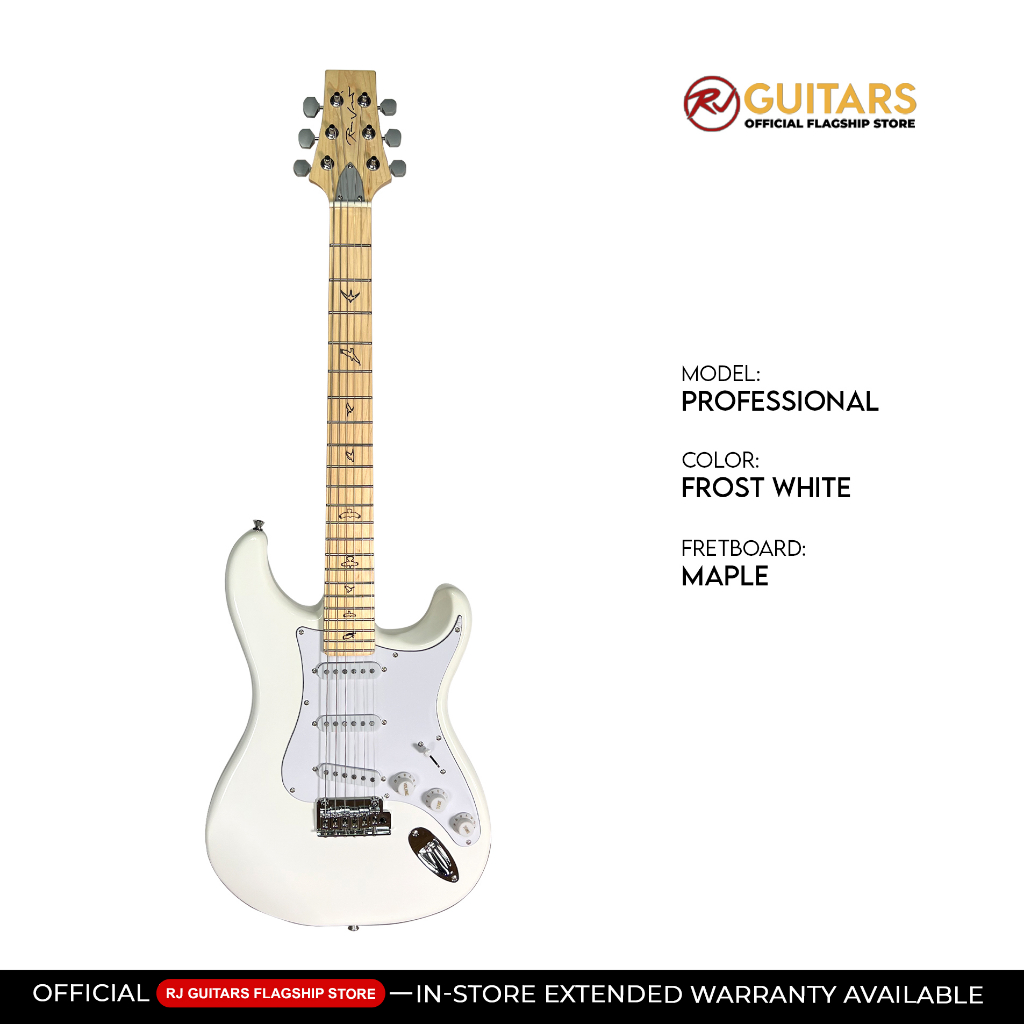 RJ Vibecaster Electric Guitar (Silversky, Stratocaster) | Shopee ...
