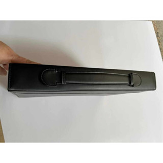 Leather Portfolio Bag With Handle | Long size. Free engrave name ...