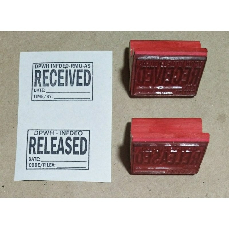 RECEIVED Stamp RELEASED STAMP rubber stamp | Shopee Philippines