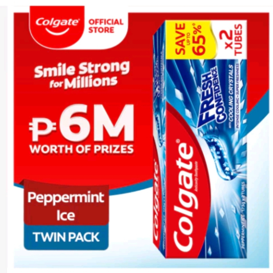 Colgate Toothpaste Cooling Crystals Peppermint Ice ( 173g x 2 Tubes ...