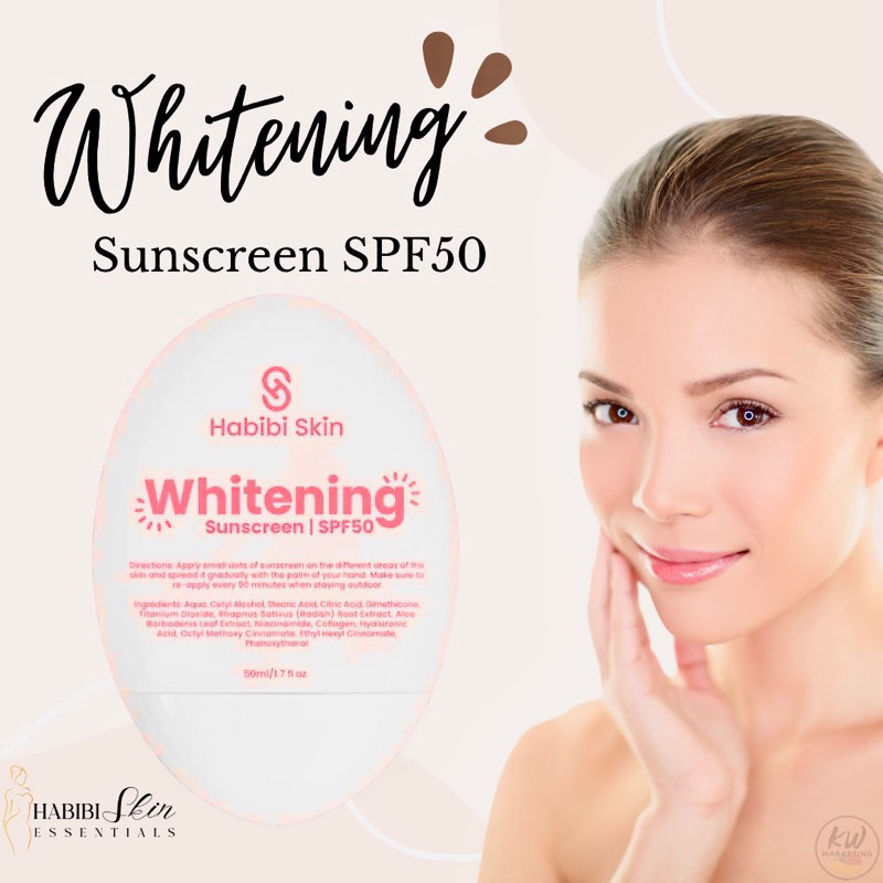 Authentic Habibi Skin Whitening Sunscreen-SPF 50 by Crissa Liaging ...