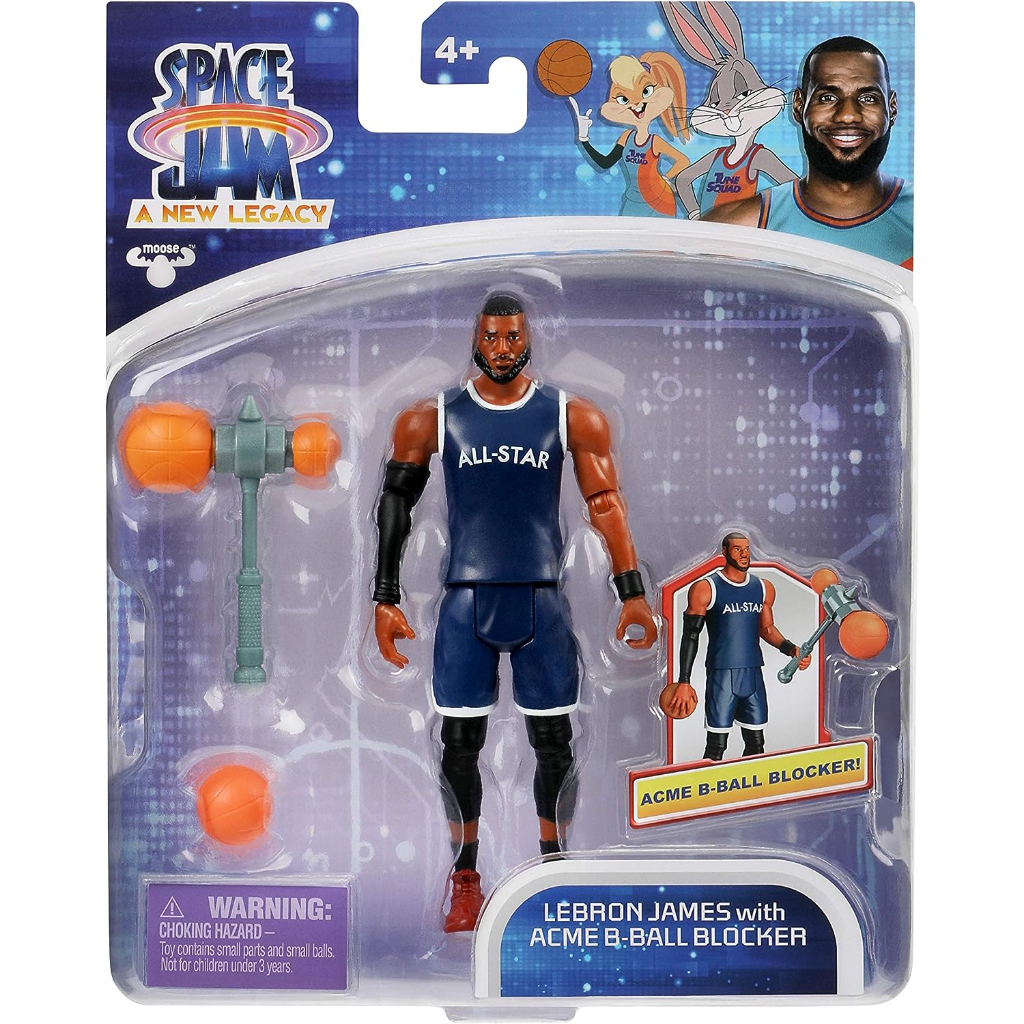Moose Toys, Space Jam A New Legacy, 5" Lebron James Collectible Baller ...