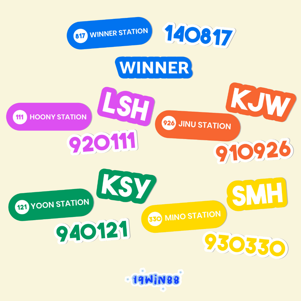 WINNER Stickers KPOP Vinyl Sticker | Shopee Philippines