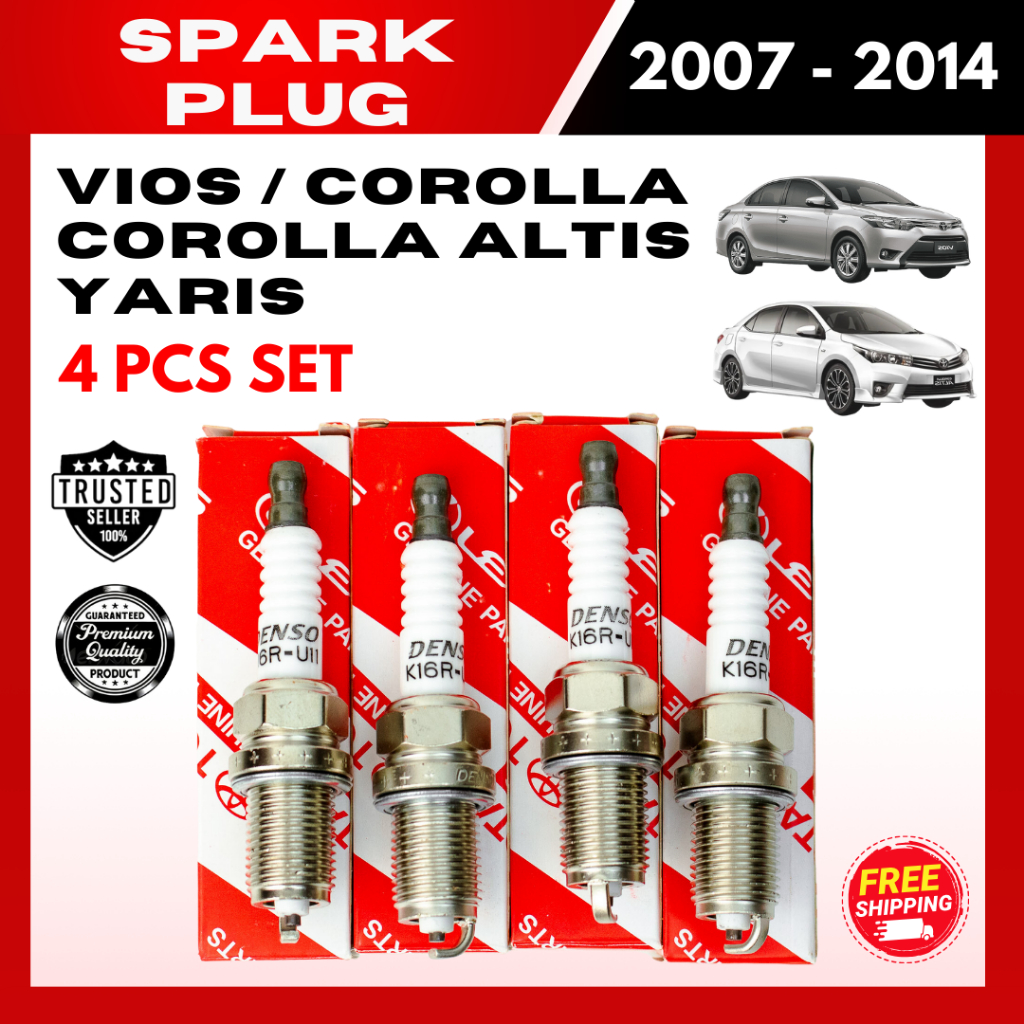 BUNDLE SALE! 4PCS SPARK PLUG for TOYOTA Vios / Corolla Altis / Corolla ...