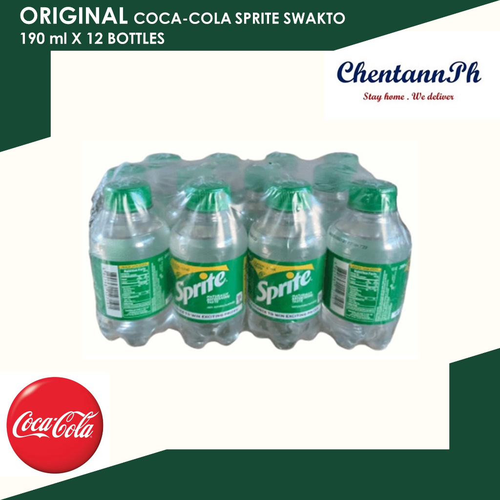 1 PACK - Authentic COCA-COLA SPRITE Lemon-Lime Swakto Softdrinks Beverages Soda 190ml x ...