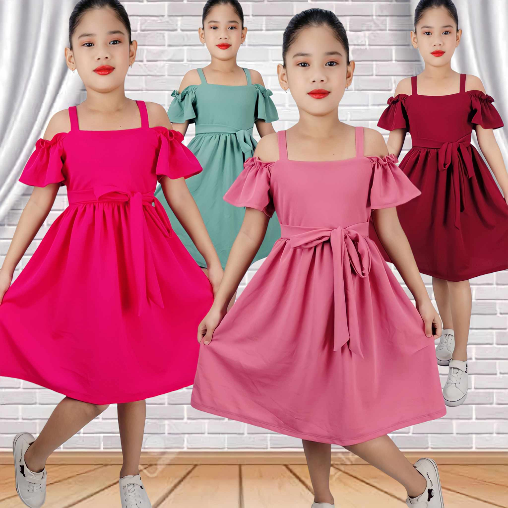 KIKAY TREND I JAM KIDS DRESS FIT 5-7 YEARS OLD KIDS DRESSES | Shopee ...