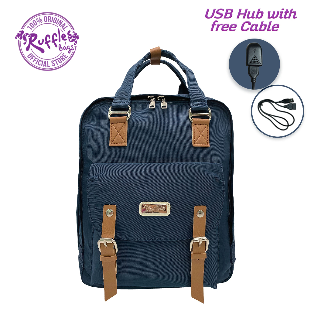 Ruffles Bags Danica Backpack 15" Plain | Shopee Philippines