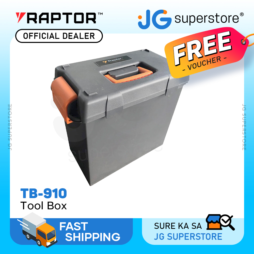 Raptor TB-910 Portable Water-Resistant Hard Case Tool Box for Hunters ...