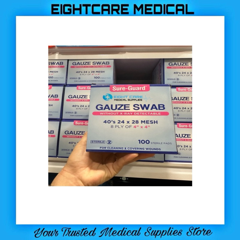 4x4 Sterile Gauze Pad 100pieces per box | Sureguard | Indoplas ...