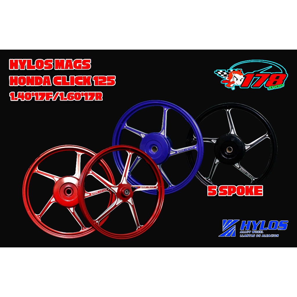 Hylos cnc mags click125/150 17" w/bearing | Shopee Philippines