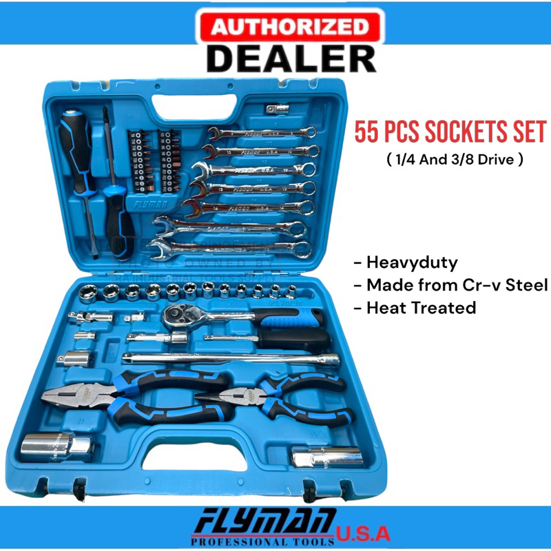 Flyman Tools Usa 55 Pcs Sockets Set | Shopee Philippines