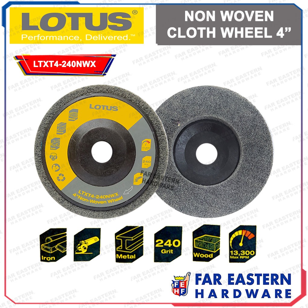 LOTUS Non-Woven Cloth Wheel LTXT4-240NWX 4" LTAC | Shopee Philippines