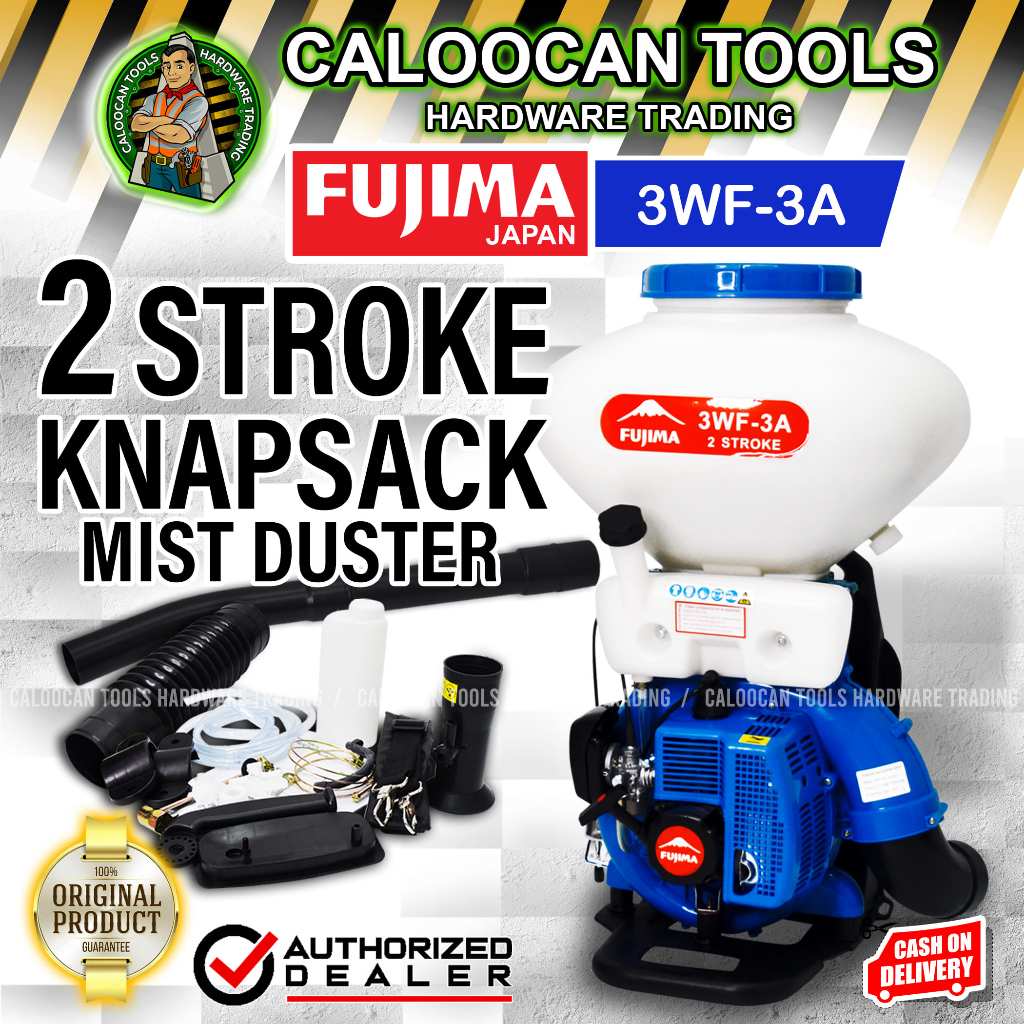 FUJIMA Japan 26L 2-Stroke Gasoline Knapsack / Backpack Mist Duster Blower (3WF-3A) *CALOOCAN ...