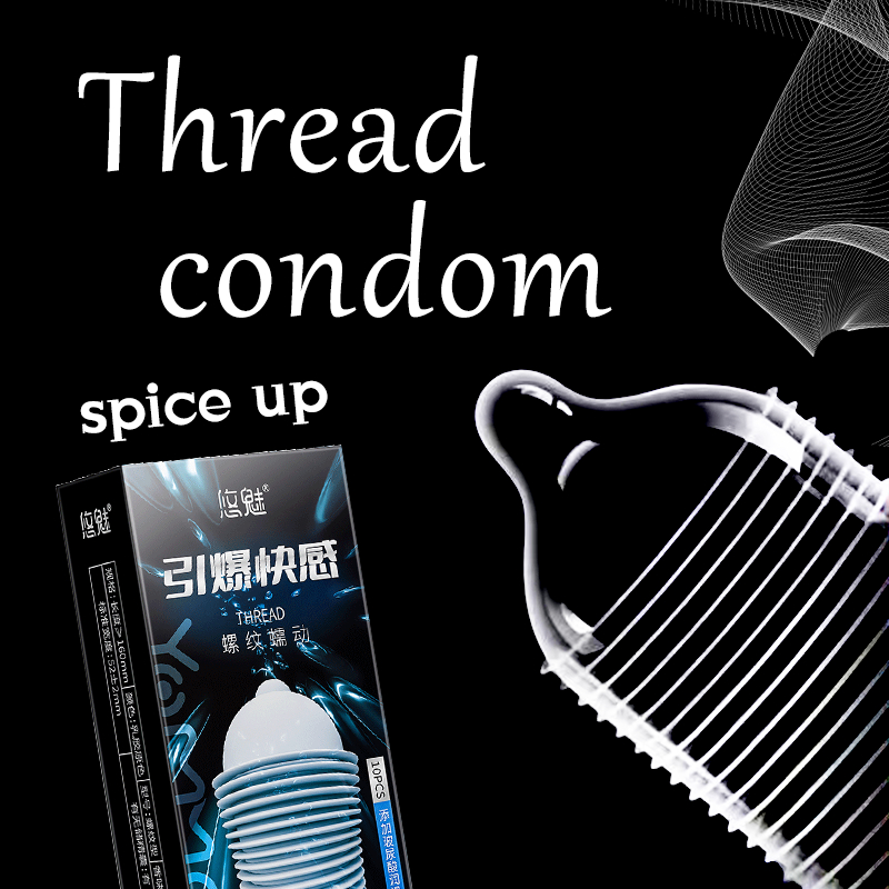 Thread Condom 10pcs Original Ultra Thin Best Sex Condoms With Spike Durex Trust Sleeve Shopee