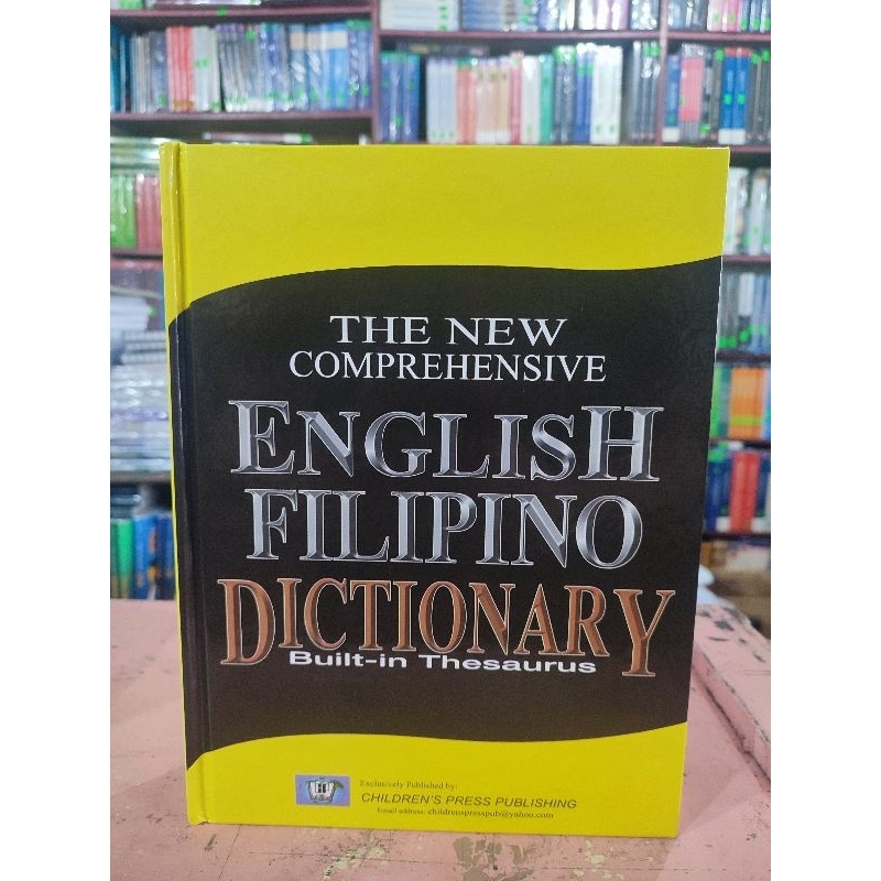 The New Comprehensive English Tagalog Dictionary built in Thesaurus ...