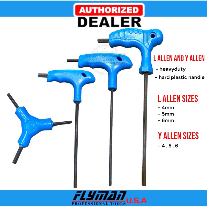 Flyman Tools Usa L Allen Wrench And Y Allen 4MM 5MM 6MM Original ...