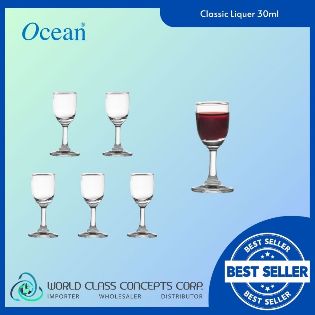 Ocean Glassware Classic Liquer Drinking Glass 30 mL (SET OF 6) WCCC ...