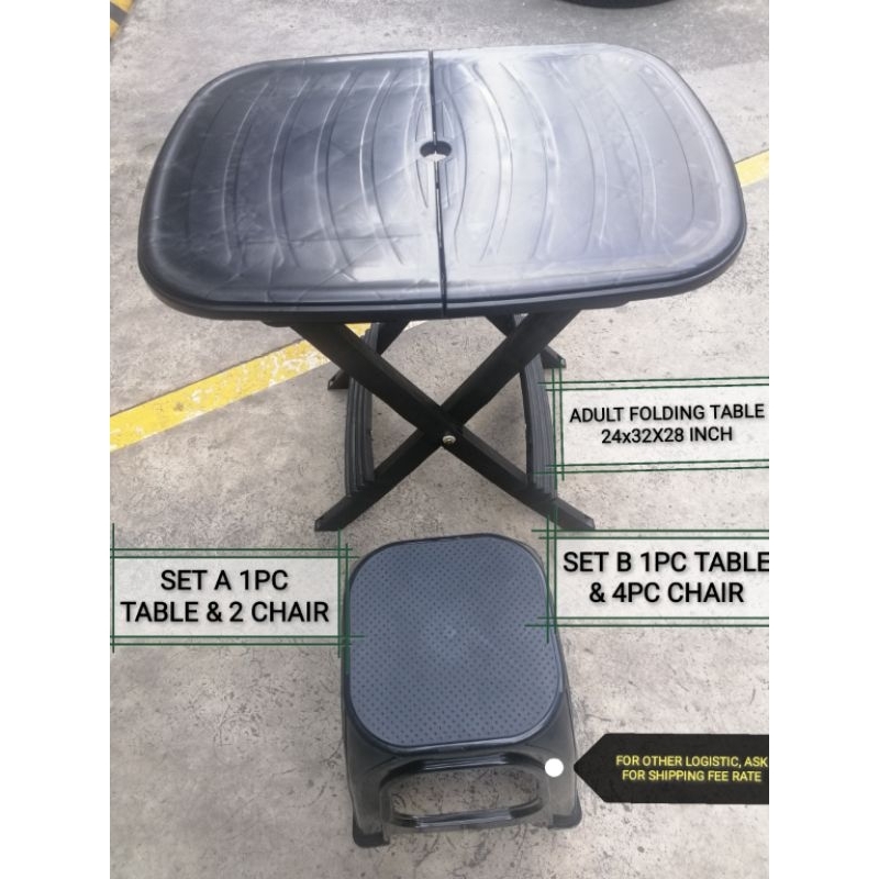 monoblock folding table 24x32 inch mesa (for other logistic, ask for ...