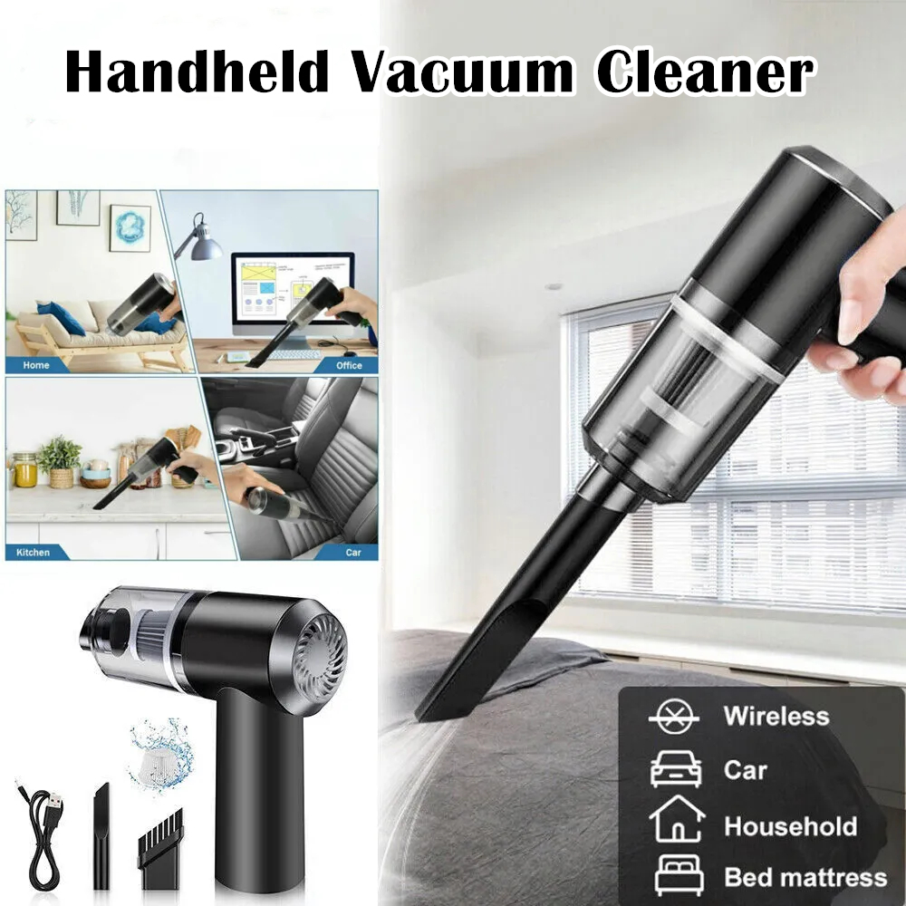 2 in 1 Vacuum Cleaner Portable Handheld Wireless Car Vacuum Household ...