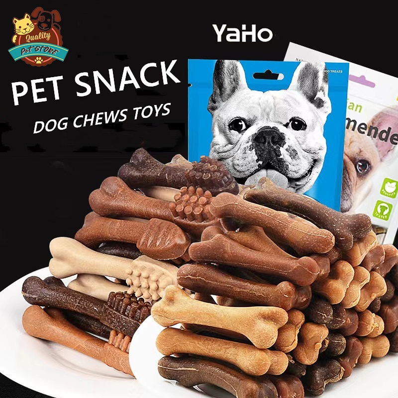 Dog Snacks Dog Dental Chew Bones Pet Molar Griding Bone for Oral ...