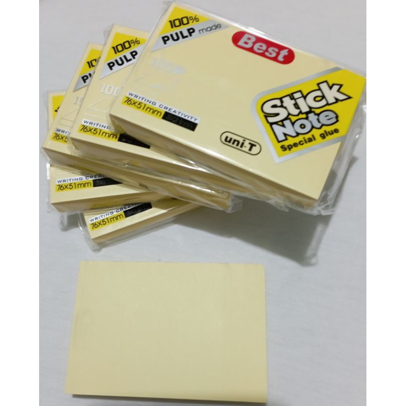 Sticky Notes 3x4 inches/3x2 inches/3x3 Pulp Mode 100pages | Shopee ...