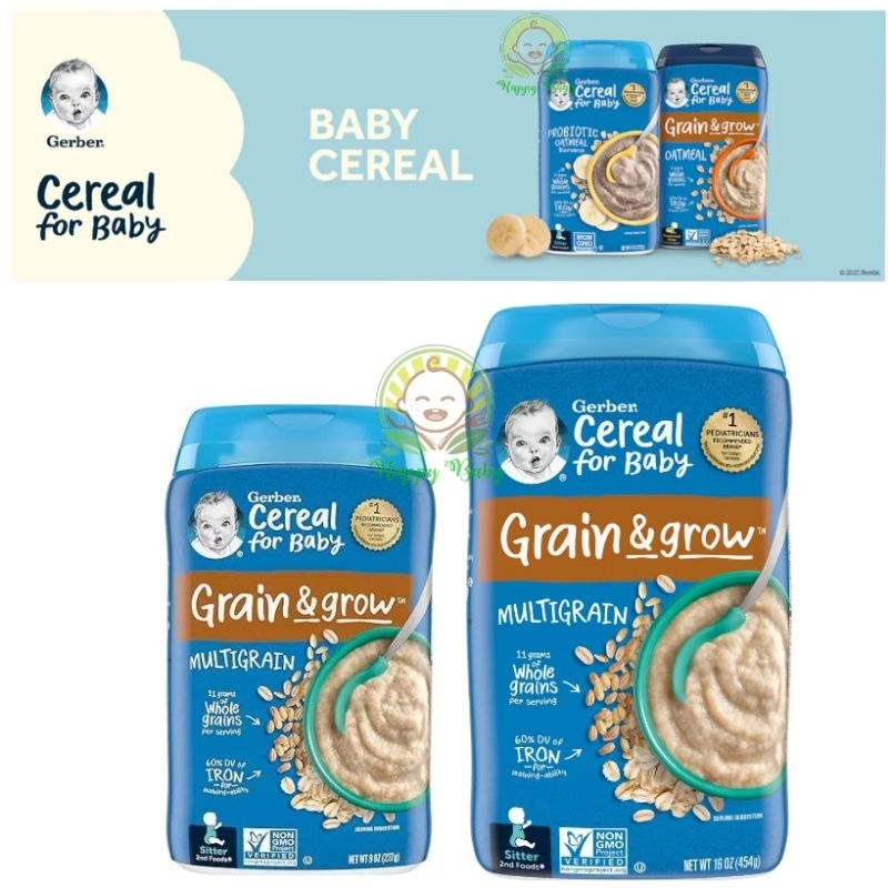 Gerber, MultiGrain Cereal (227g or 454g) | Shopee Philippines