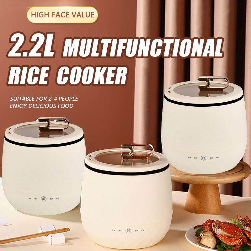 Mini Rice Cooker Non-Stick Inner Pot 2.2L Multi-Function Rice Cooker Electric Hotpot | Shopee ...