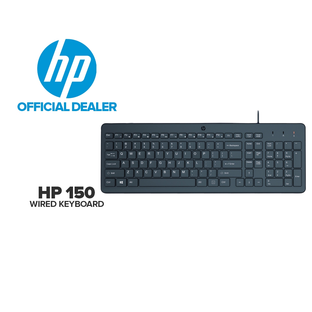 HP 150 Wired Keyboard | Shopee Philippines