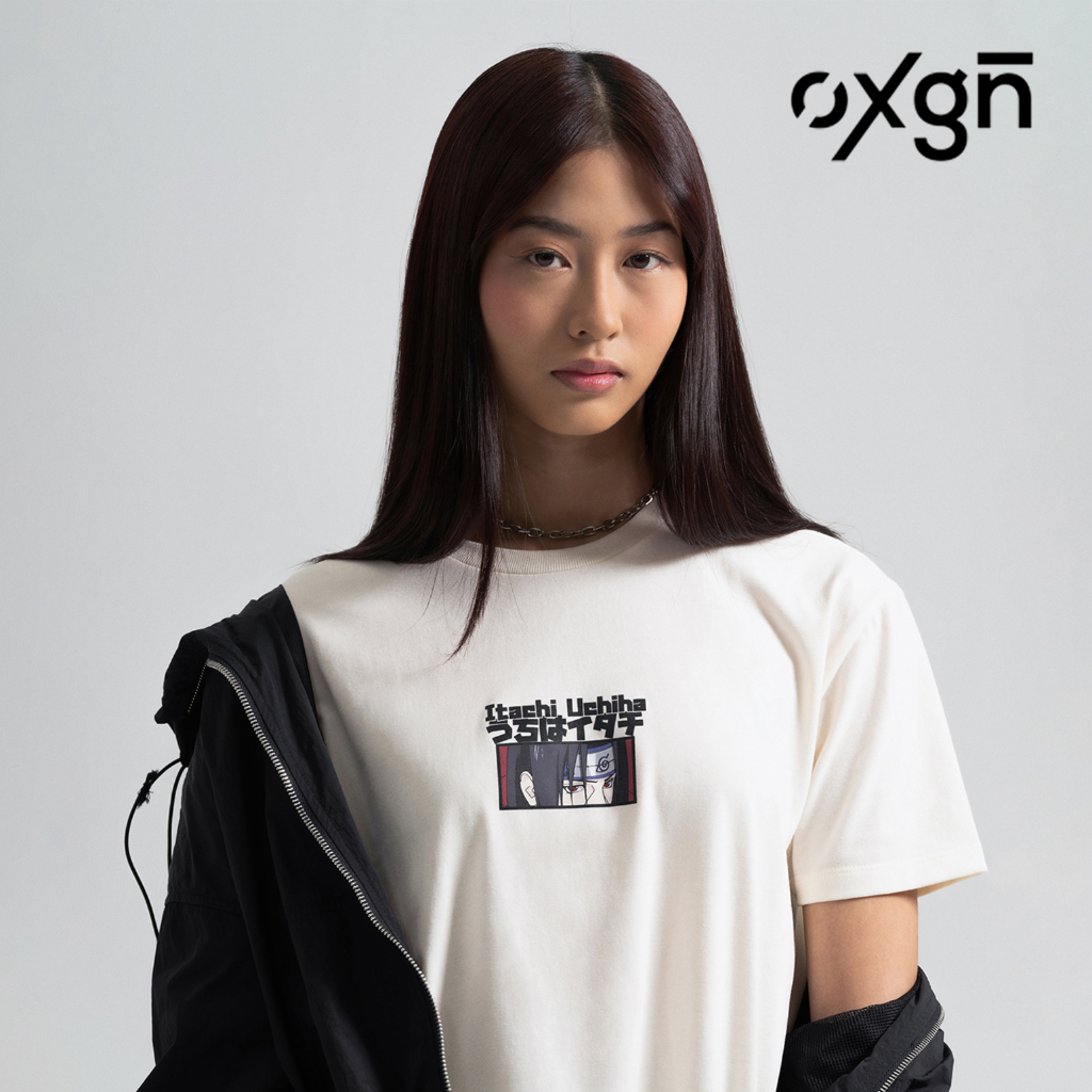 OXGN Naruto Shippuden Graphic Print T-Shirt For Men And Women (Cream) | Shopee Philippines