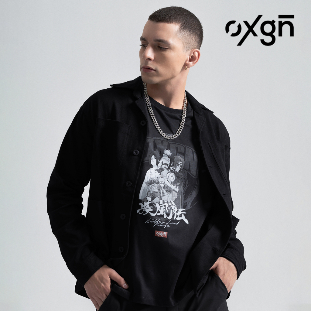 OXGN Naruto Shippuden Graphic Print T-Shirt For Men And Women (Black ...