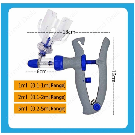 1ml 2ml 5ml Poultry Continuous Injector Adjustable Automatic For ...