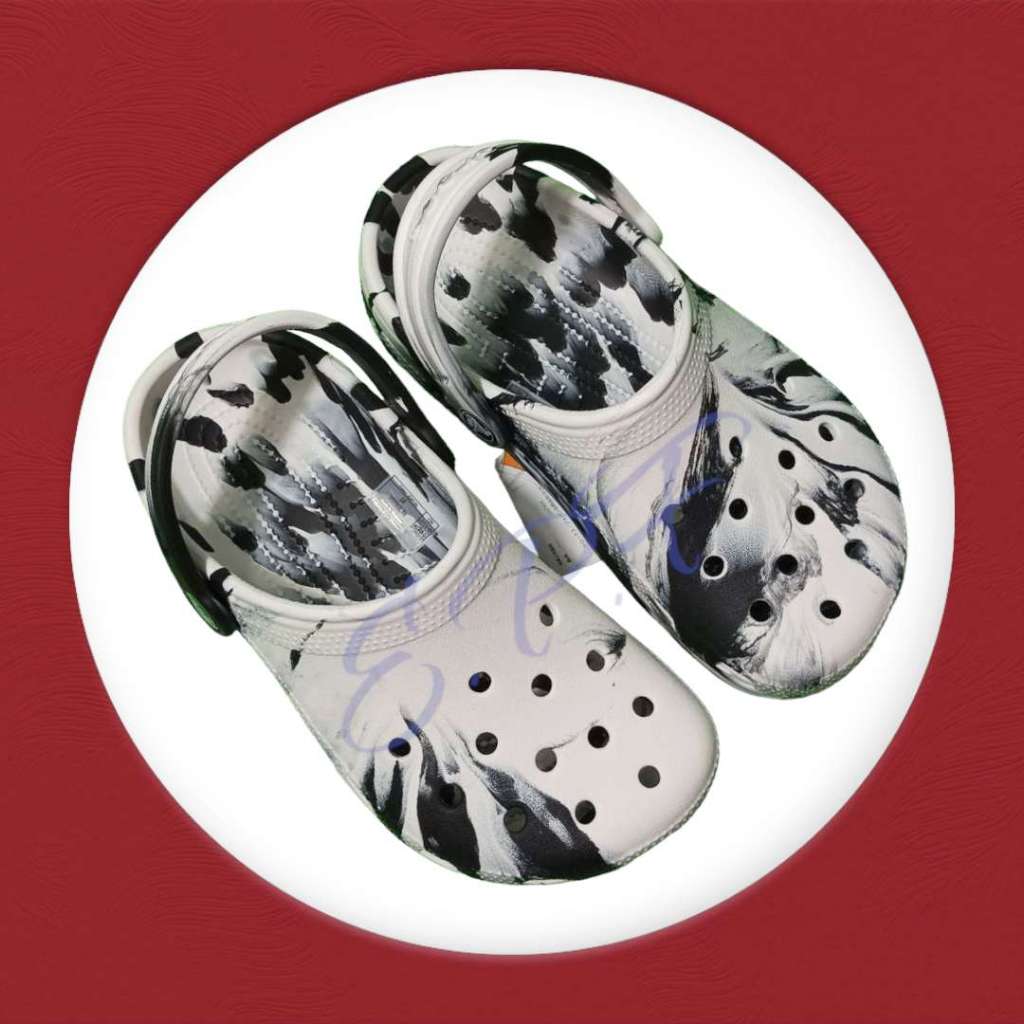 CROCS GRAPHIC TIEDYE CLOG FREE ECO BAG FOR KIDS (C8-J3) | Shopee ...