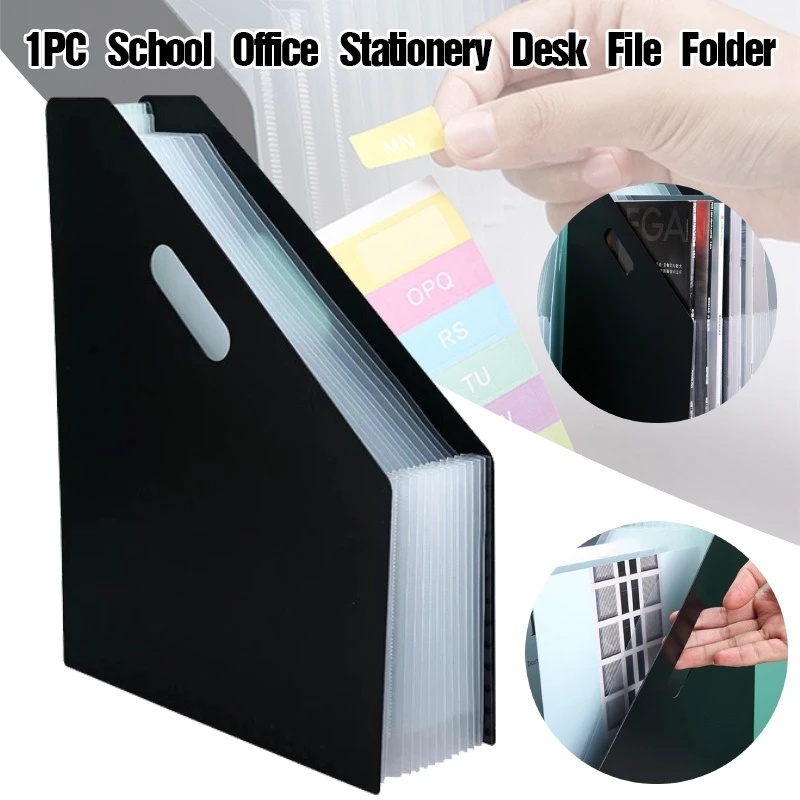 A4 Standing Slanted Expandable File Holder Organizer 13 Pocket | Shopee ...