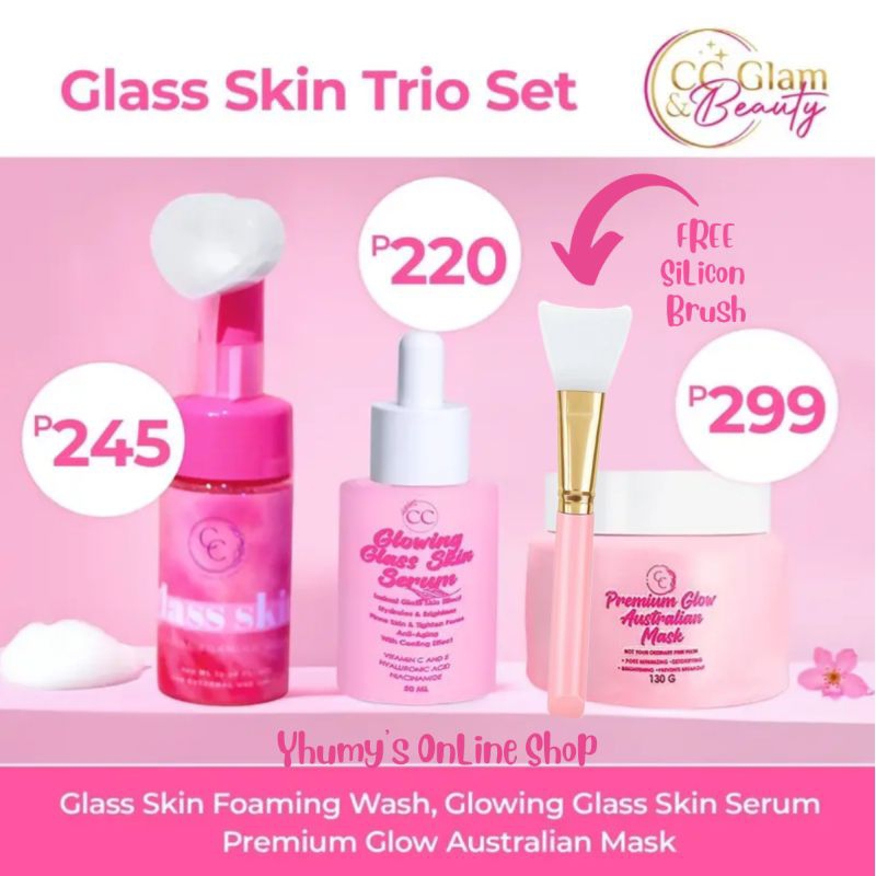 CC GLam & Beauty Trio Set | Cris Cosmetics |Cris Clerigo |Hydrating |GLass Skin Foamer |Kojic ...