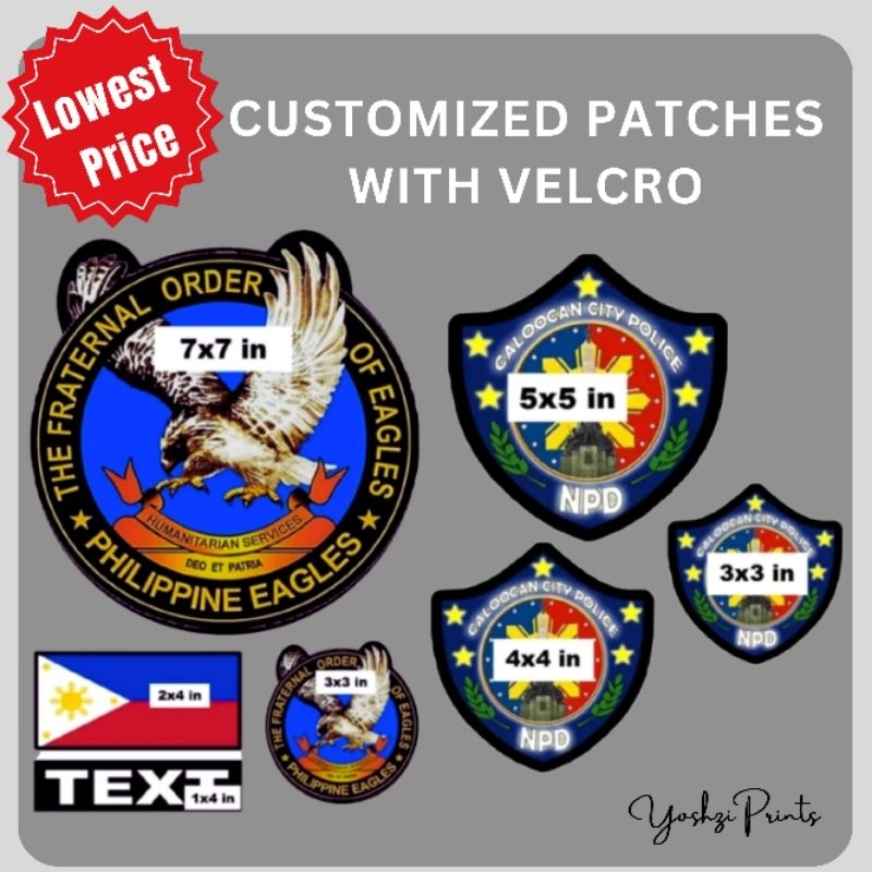 CUSTOMIZED LOGO PATCHES FOR VEST GLOSSY FINISH | Shopee Philippines