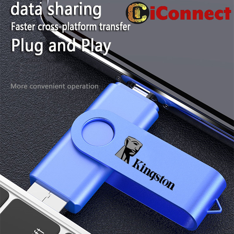 KINGSTON FLASH DRIVE 3 IN 1 OTG USB TYPE C MICRO FLASH DRIVE 64GB ...