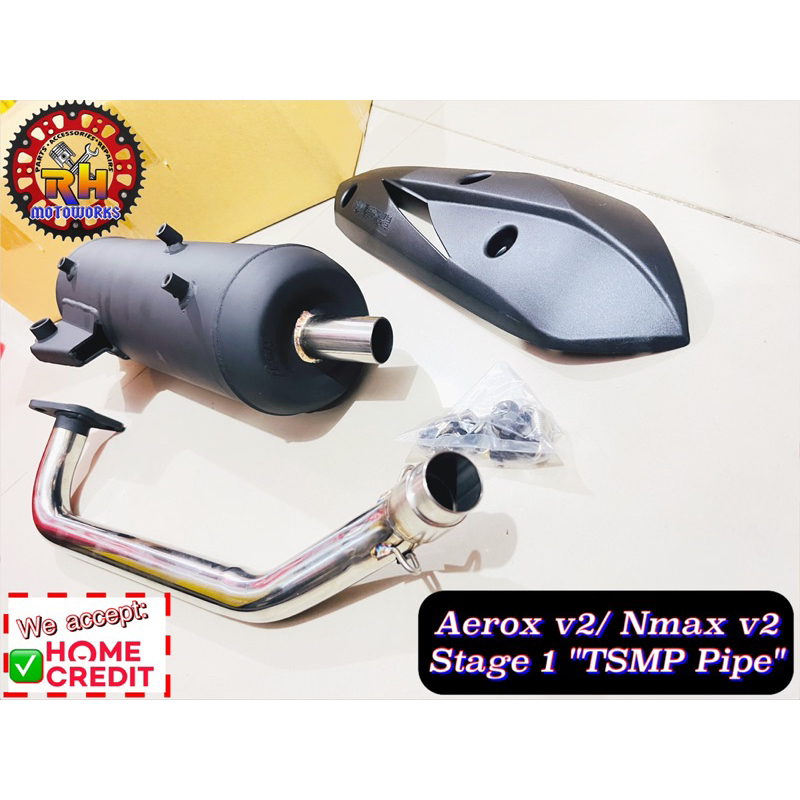 TSMP Pipe for Nmax v2/ Aerox v2 (Stage 1 & 2) | Shopee Philippines